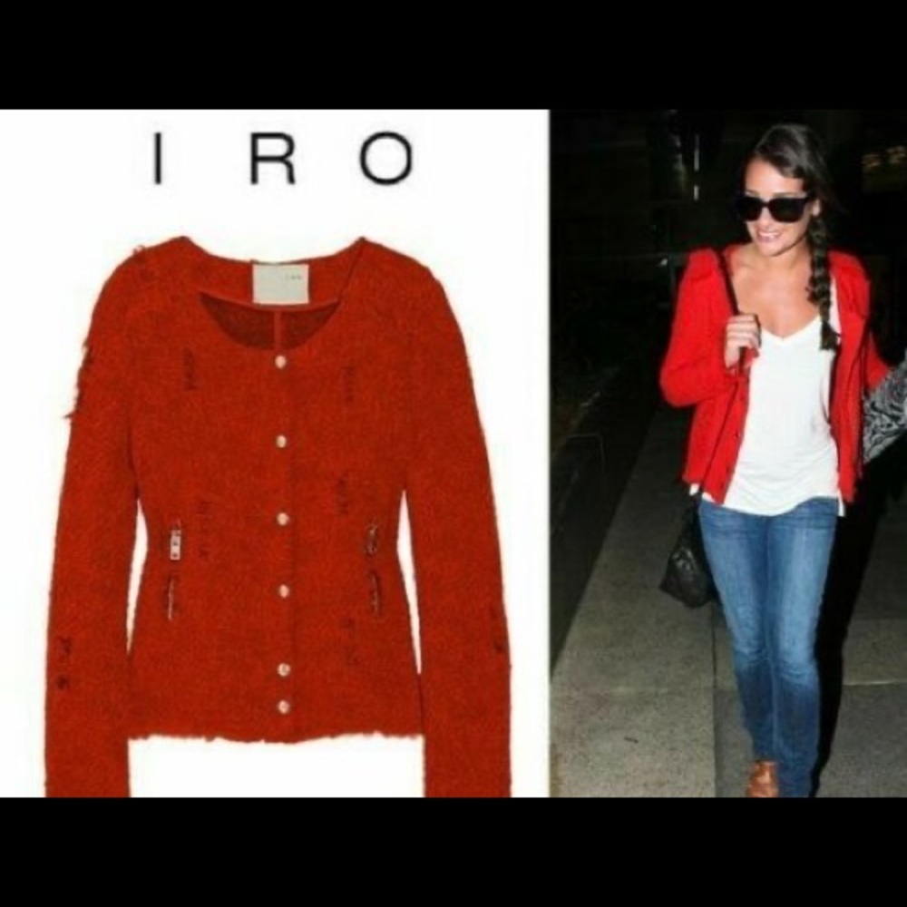 Iro Agnette Tweed Jacket - Gem